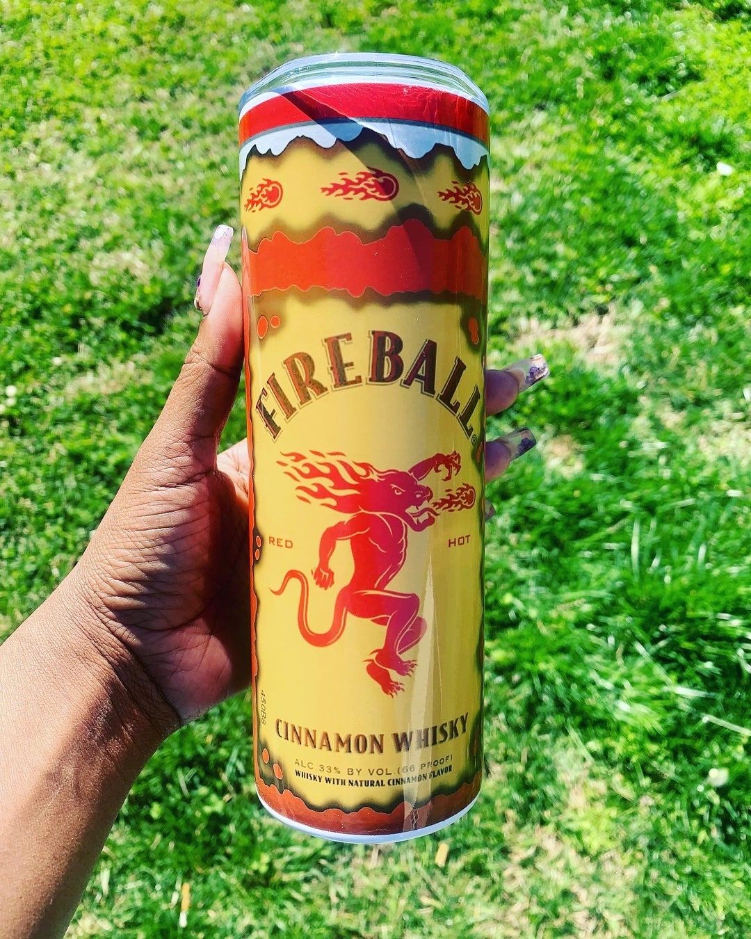 Fire Drink Tumbler,custom Drinkware,custom Tumbler,unique Tumbler ...