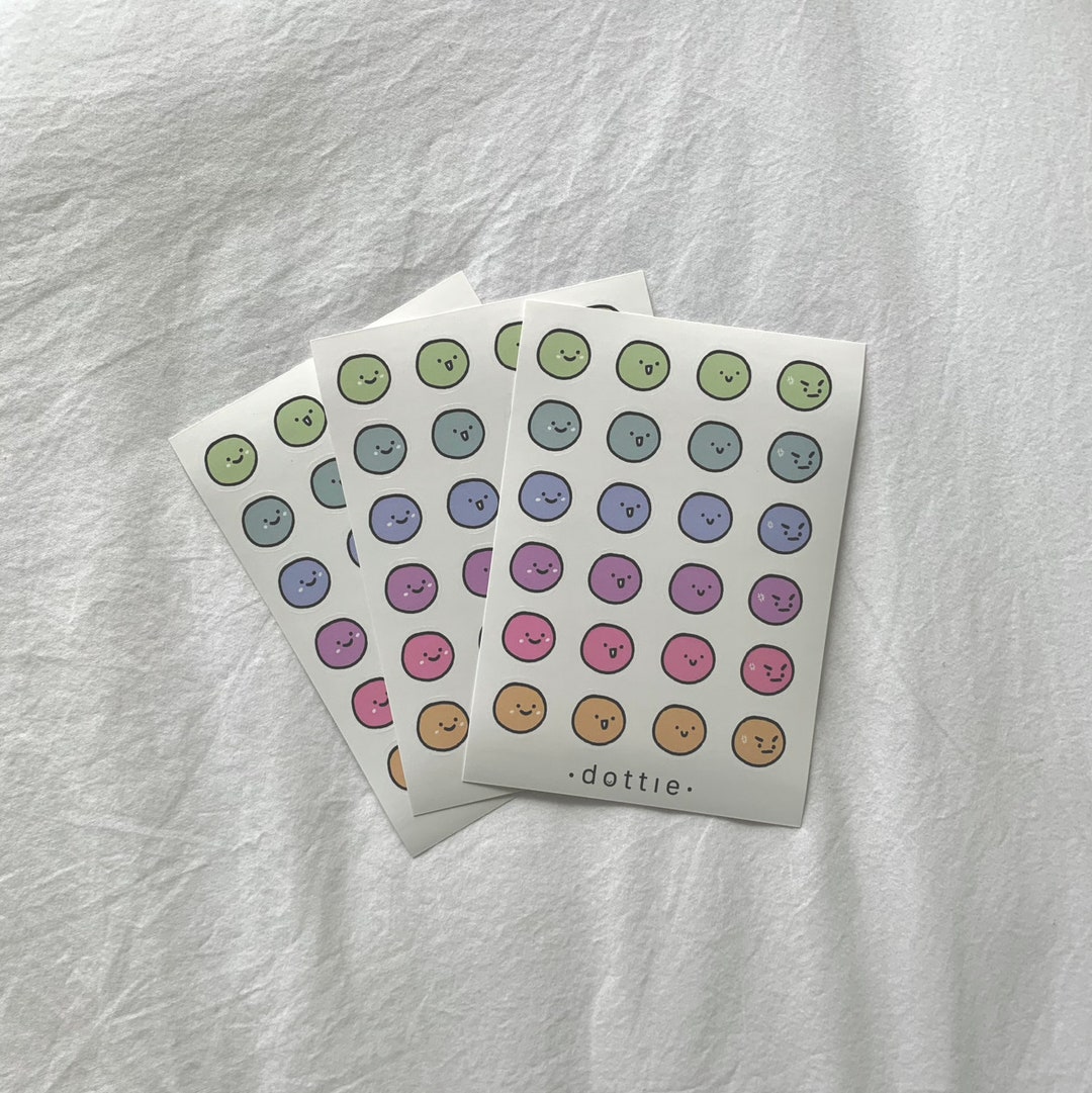 Rainbow Dottie Sticker Sheet | Glossy Waterproof Vinyl Stickers | Great ...