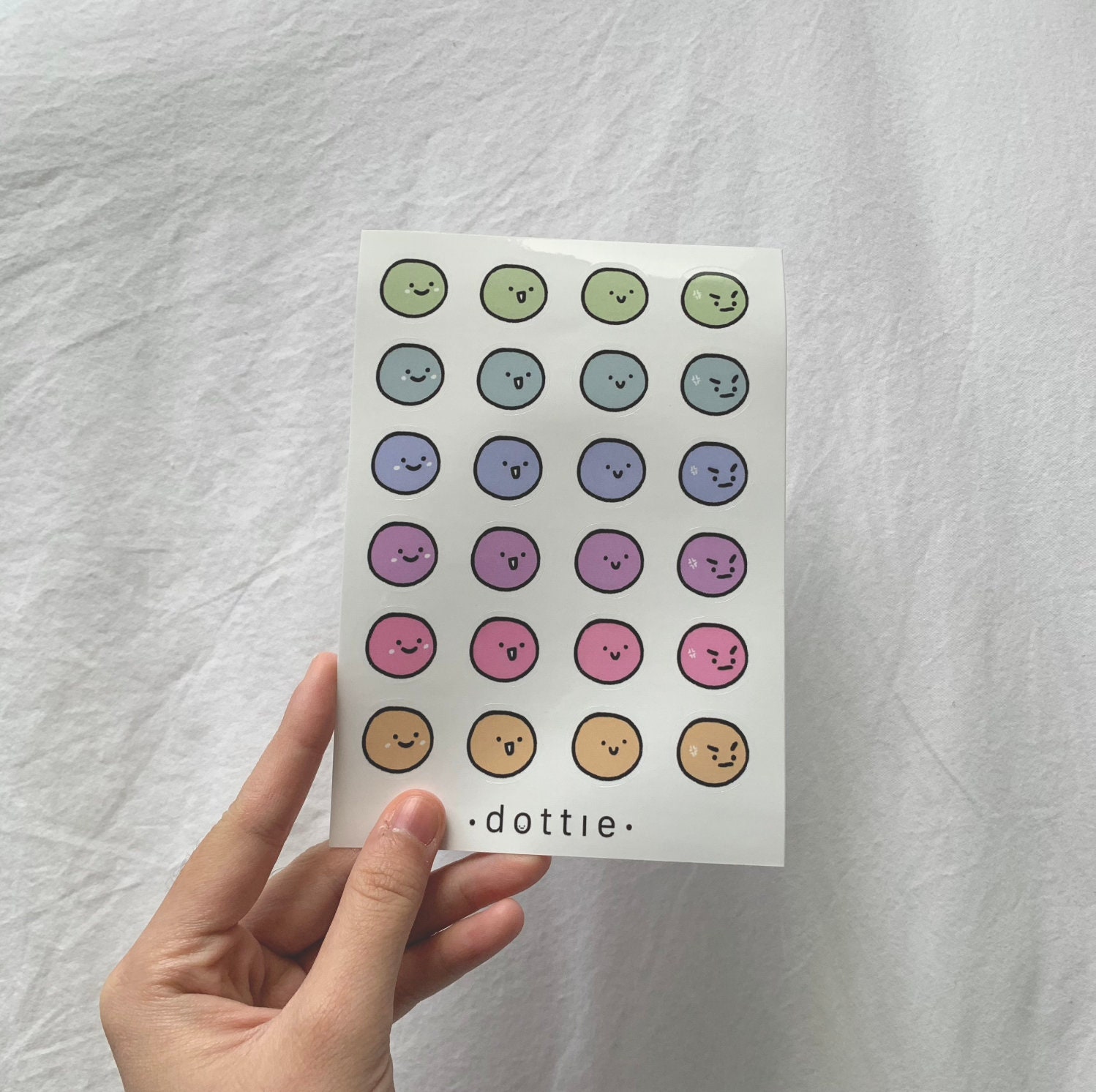 Rainbow Dottie Sticker Sheet | Glossy Waterproof Vinyl Stickers | Great ...