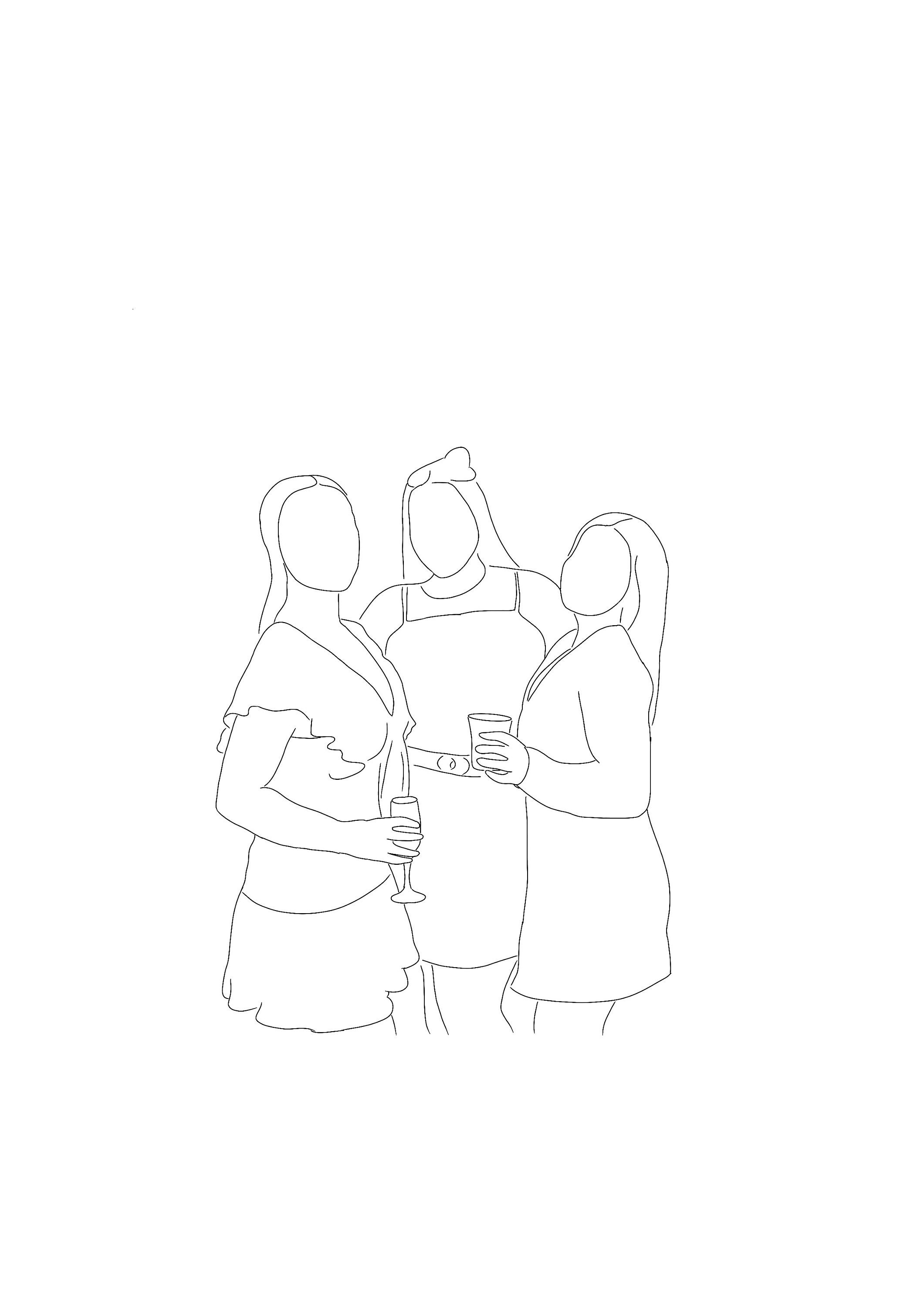 Personalised Line Drawings Digital Print or Frame - Etsy Australia