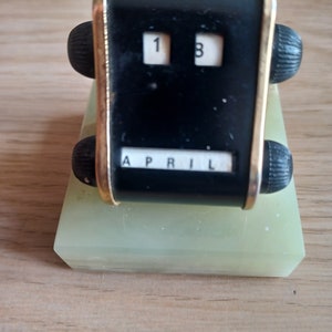 Vintage Small Perpetual Calender 1960s for Desk - Etsy