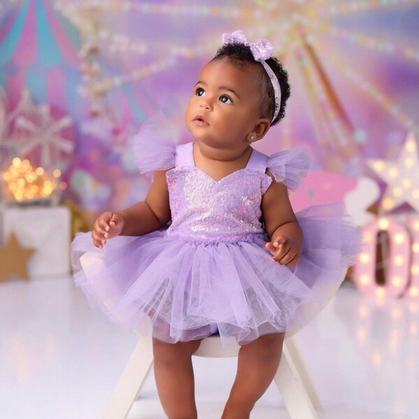 Purple Tutu Dress - Etsy