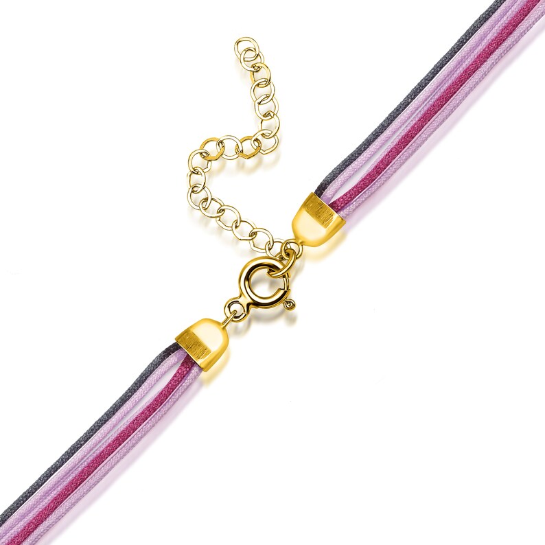 Tranquil Aura, Lilac Evil Eye Pendant Necklace With Paracord - Bohemian Chic Wearable Art for ...