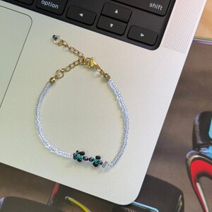 Beaded Teal Mercedes/f1-inspired F1 Race Car Bracelet | George Russell ...