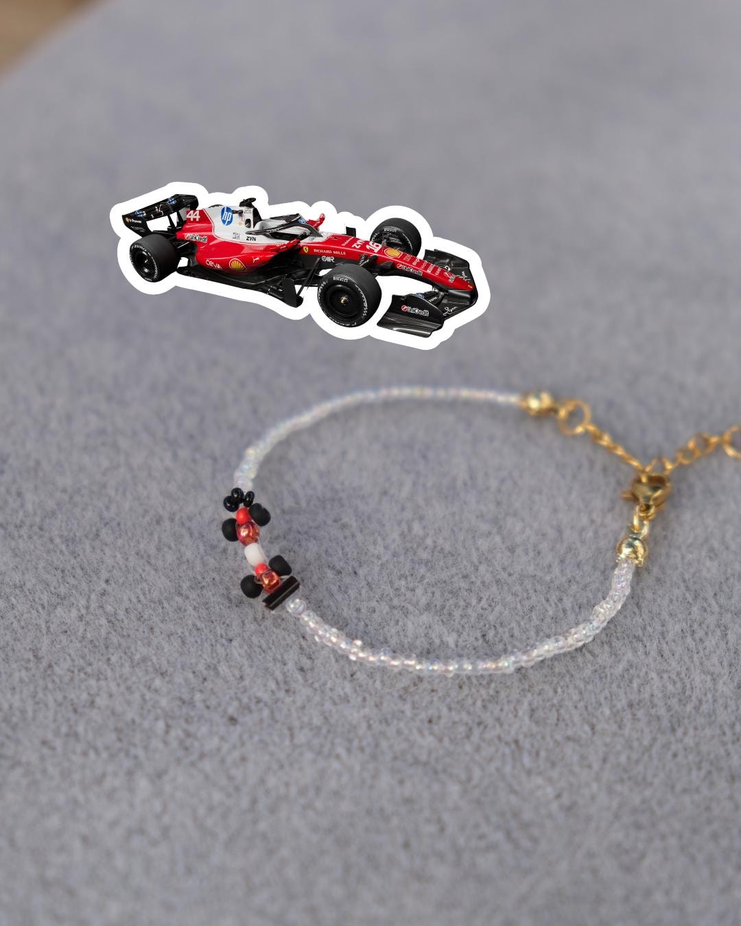 2026 Ferrari F1-inspired F1 Race Car Bracelet | Charles Leclerc | Lewis ...