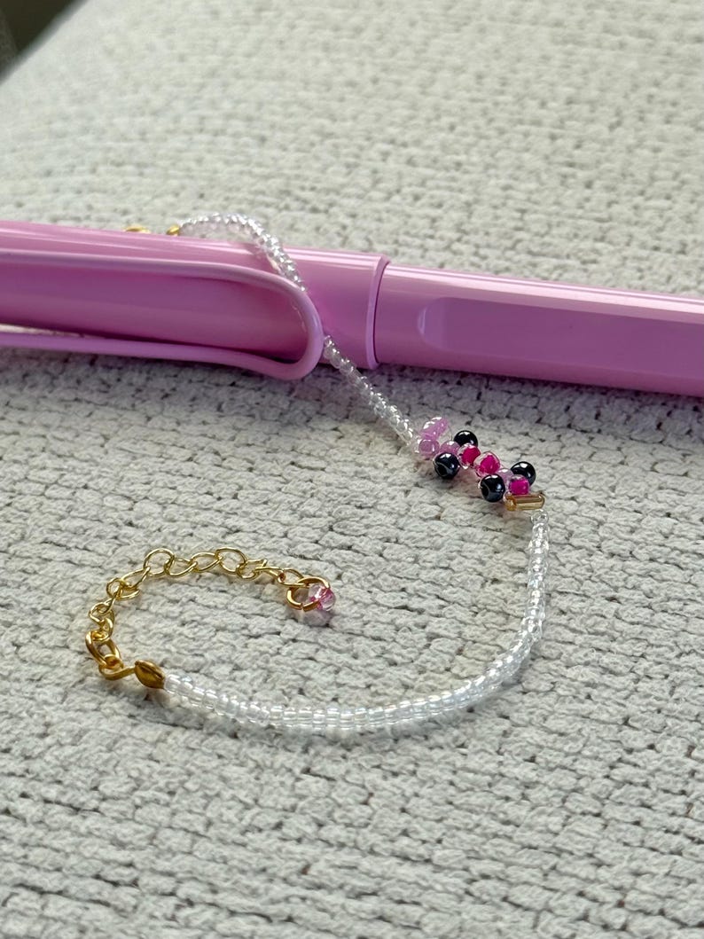 Handmade Pink F1 Race Car Bracelet, Beaded Bracelet, Formula 1 Bracelet ...