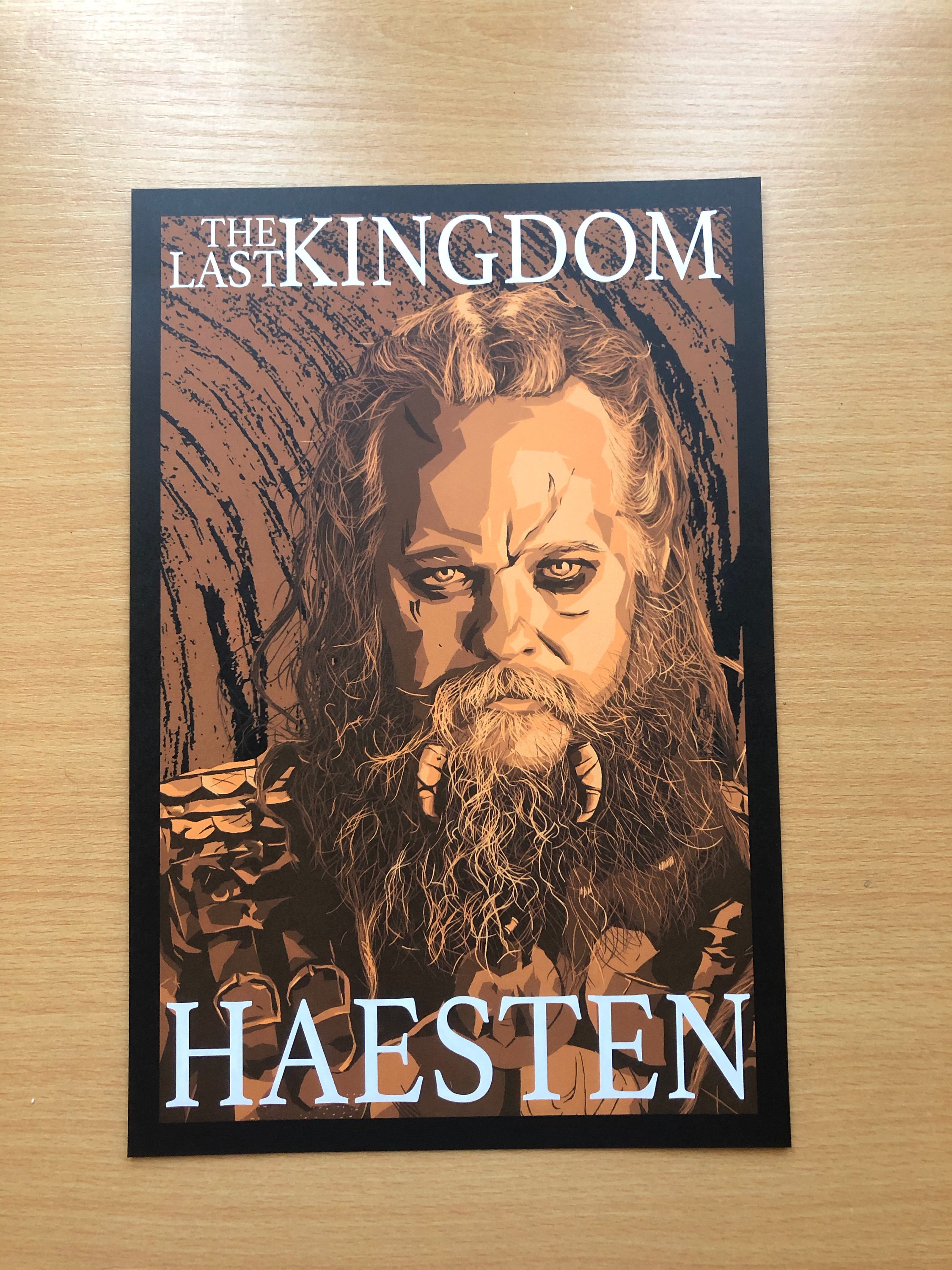 The Last Kingdom Haesten Poster A4 Etsy Denmark