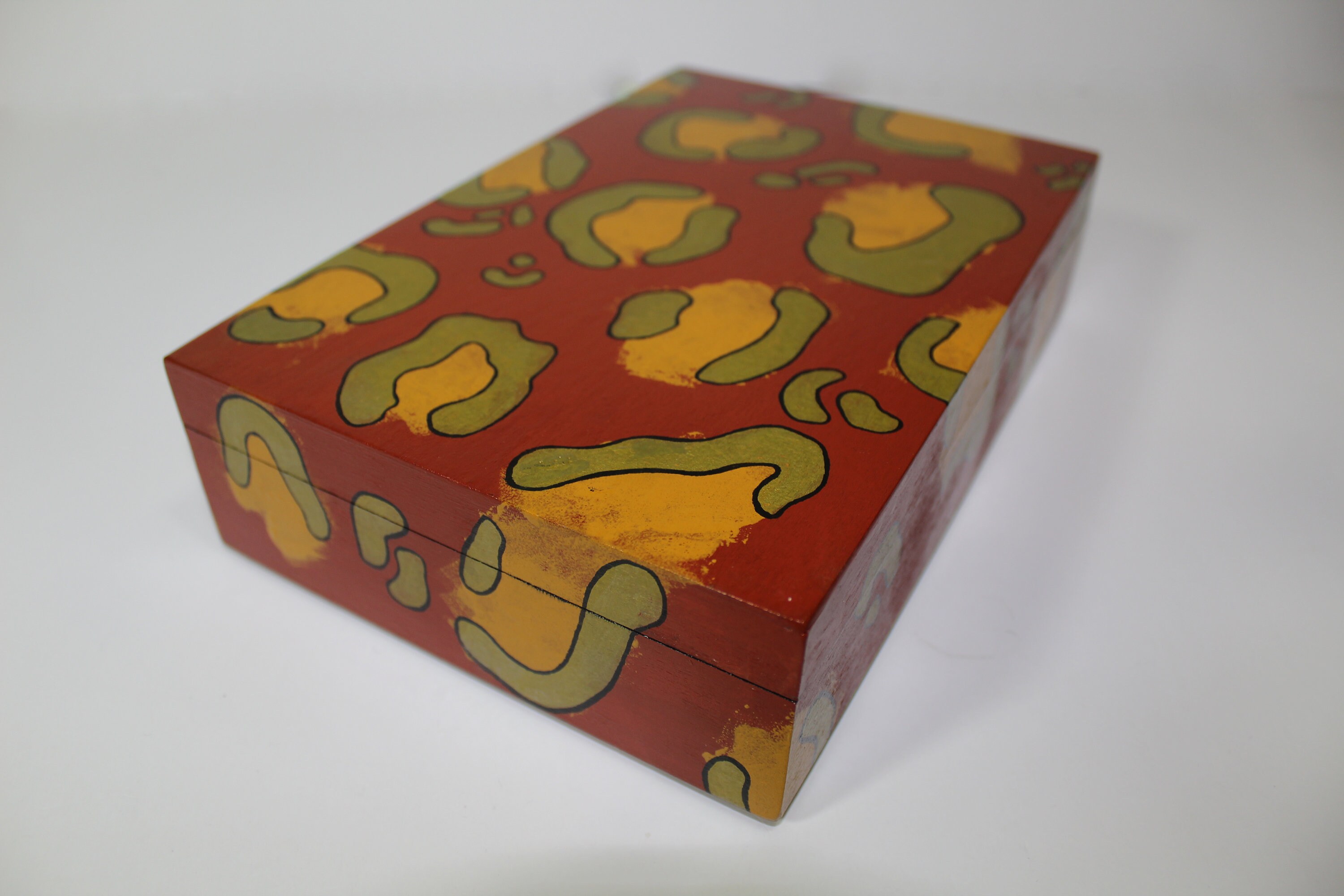 Hand Painted Leopard Print Box - Etsy