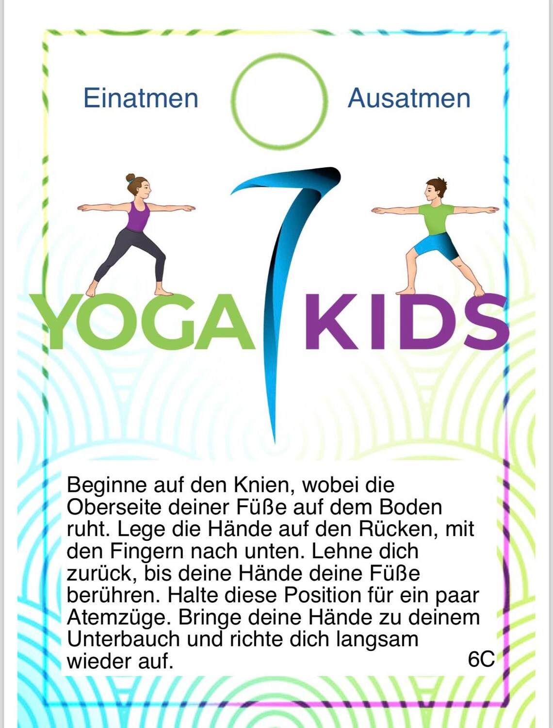 German Kids Yoga Flashcards With Dogs, Children’s Yoga Cards, Screen ...