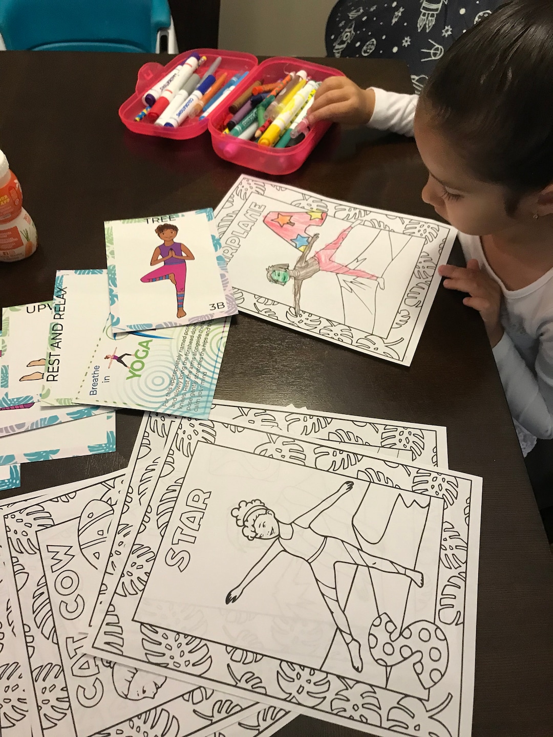 Yoga Coloring Book for Kids – 30 Printable Pages, Mindful Movement ...