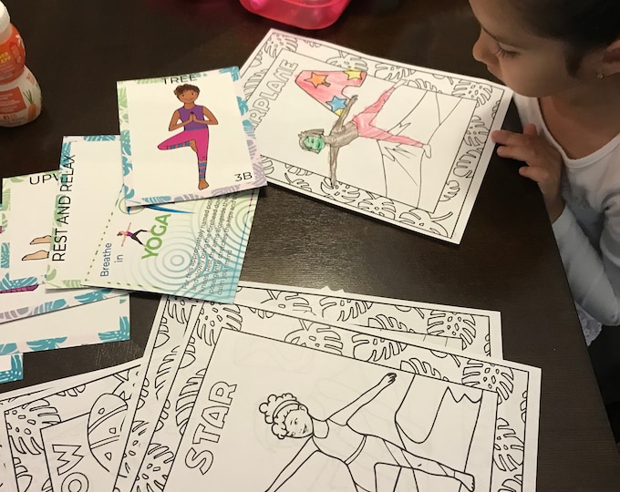 Yoga Game for Kids of All Ages, Easy Board Game Activity for Party ...