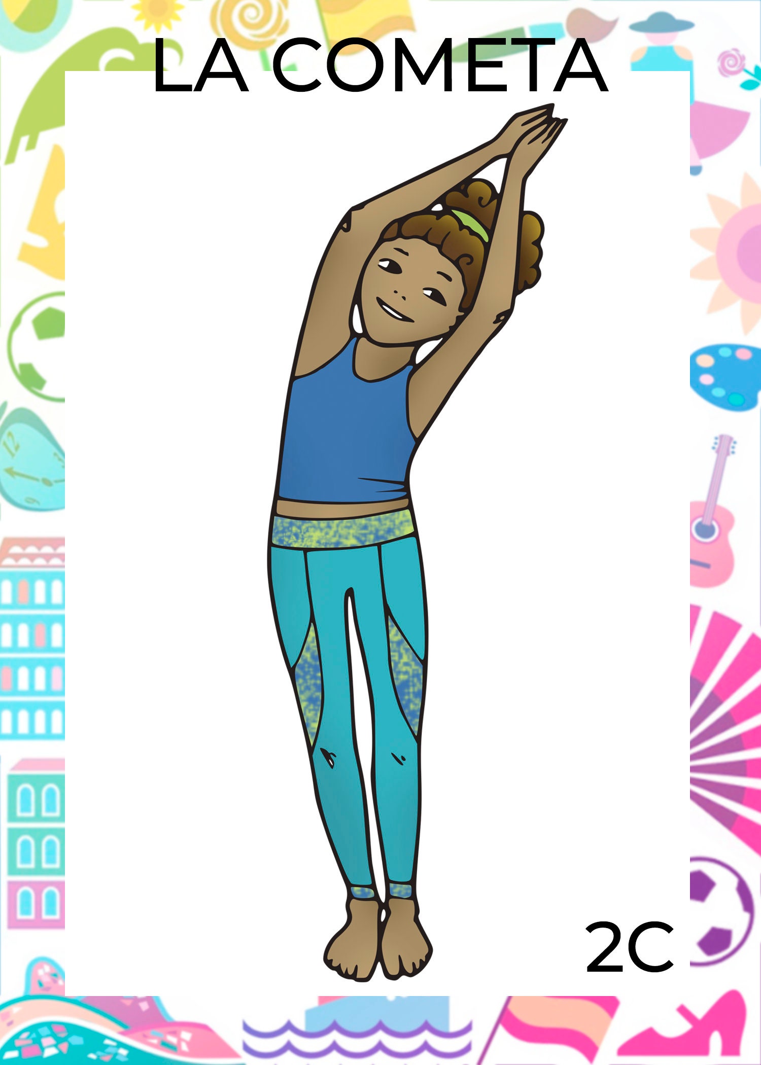 Spanish Kids Yoga Poses Flash Cards (printable) - Etsy