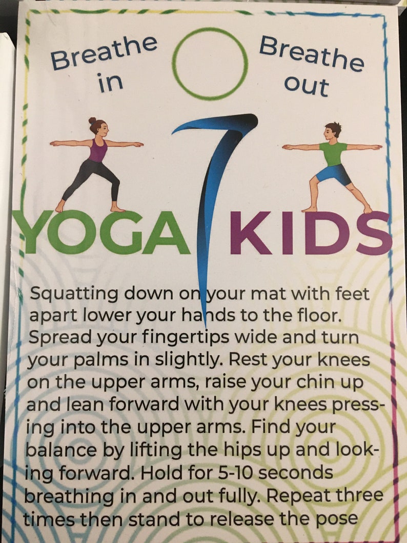 Kids Yoga Poses, Children's Yoga, Kids Yoga Cards, Flash Cards ...