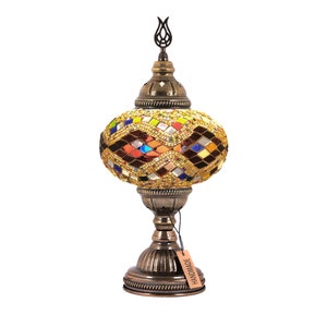 Turkish Lamp, Turkish Desk Lamp, With a Large Size Globe. 100% Handmade ...