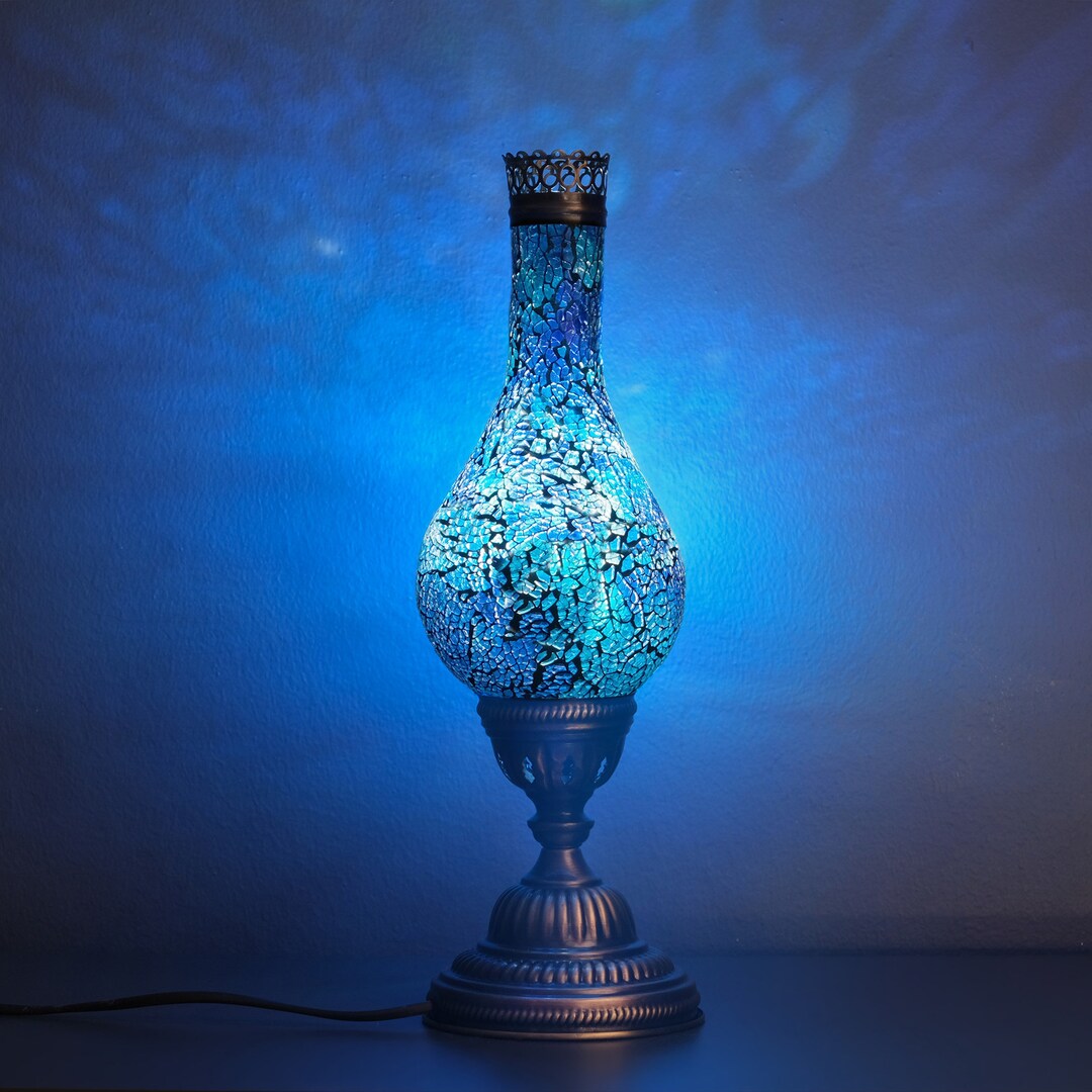 Turkish Table Lamp, Aladdin Desk Moroccan Mosaic Lamp, Decorative ...