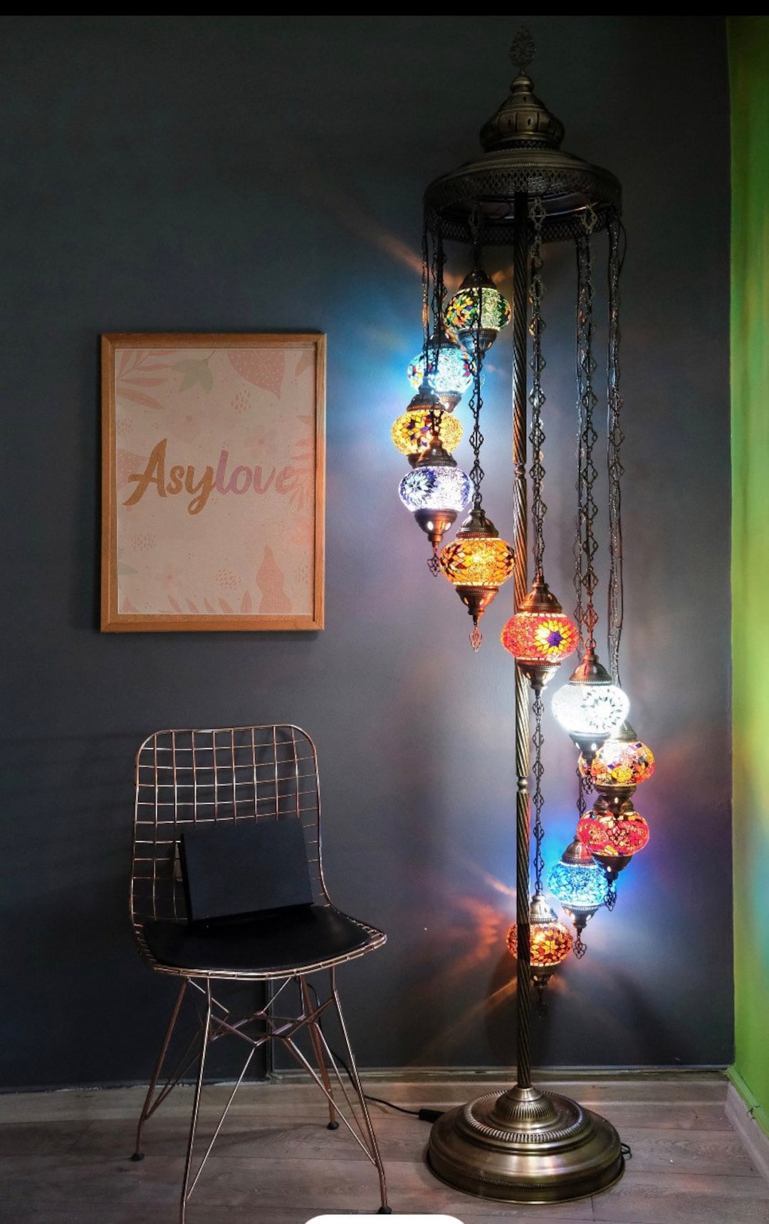 Customizable Turkish Floor Lamp, Mosaic Standing Lamp, Best Price ...