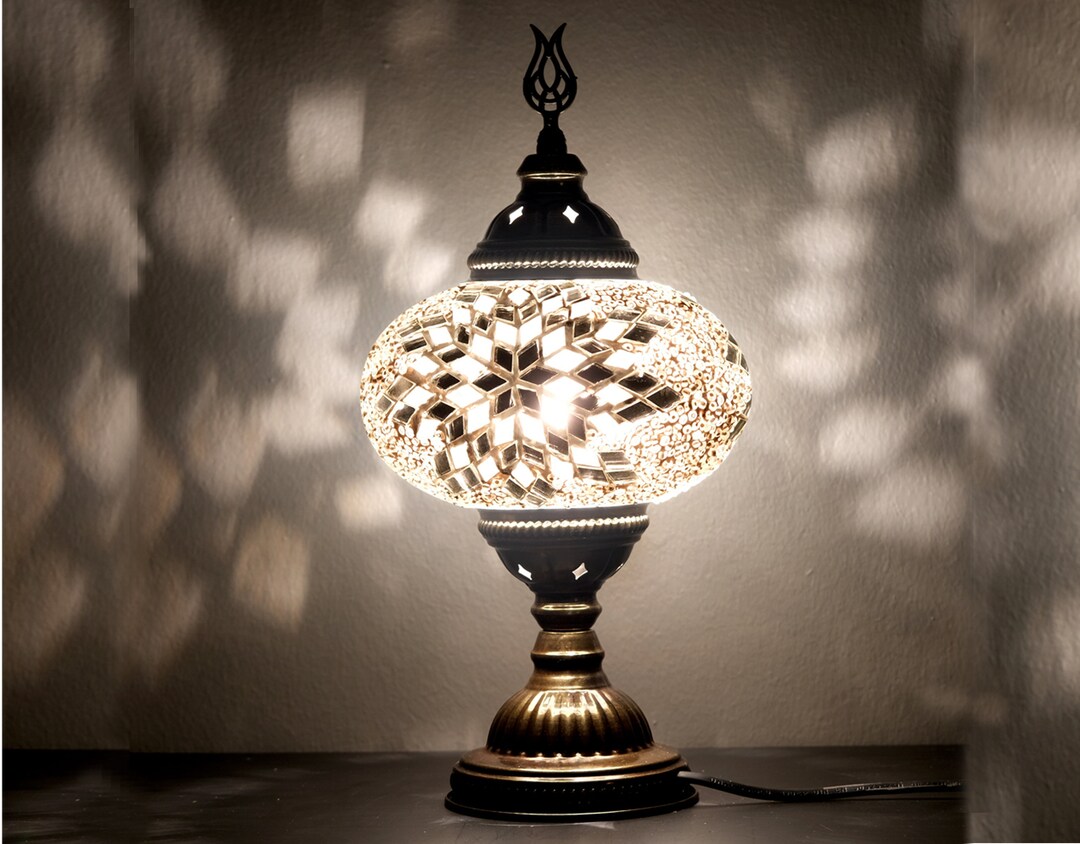 Turkish Lamp, Turkish Desk Lamp, With a Large Size Globe. 100% Handmade ...