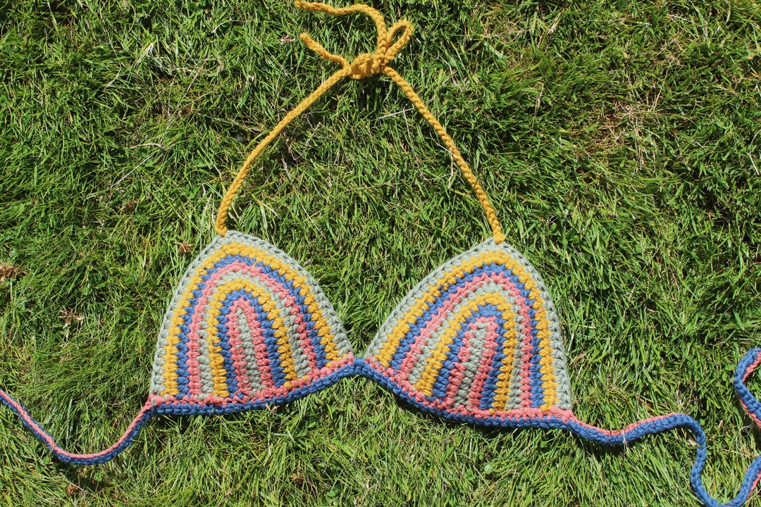 Dusty Rainbow Bralette - Etsy Österreich