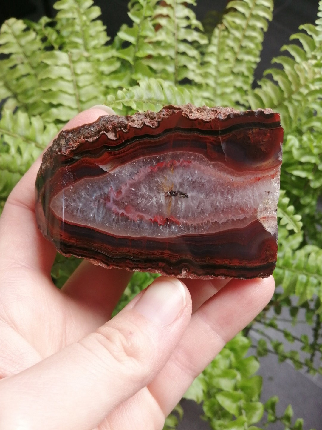 Red Agate From Germany, Natural Color, Crystal Home Decor, Red ...