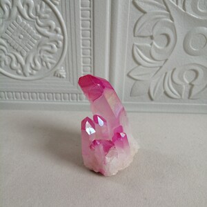 Pink Angel Aura Quartz Cluster | Crystals | Rocks and Minerals ...
