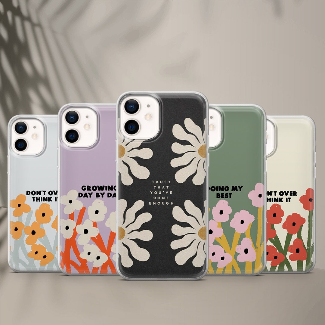 Cute Self Motivating Text Phone Case Cover for iPhone 15, 14, 12, 13 ...