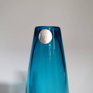 Vintage Vase Kastrup Holmegaard Jacob E. Bang Ocean Blue "oceanblä" Blue True Danish Vintage ...