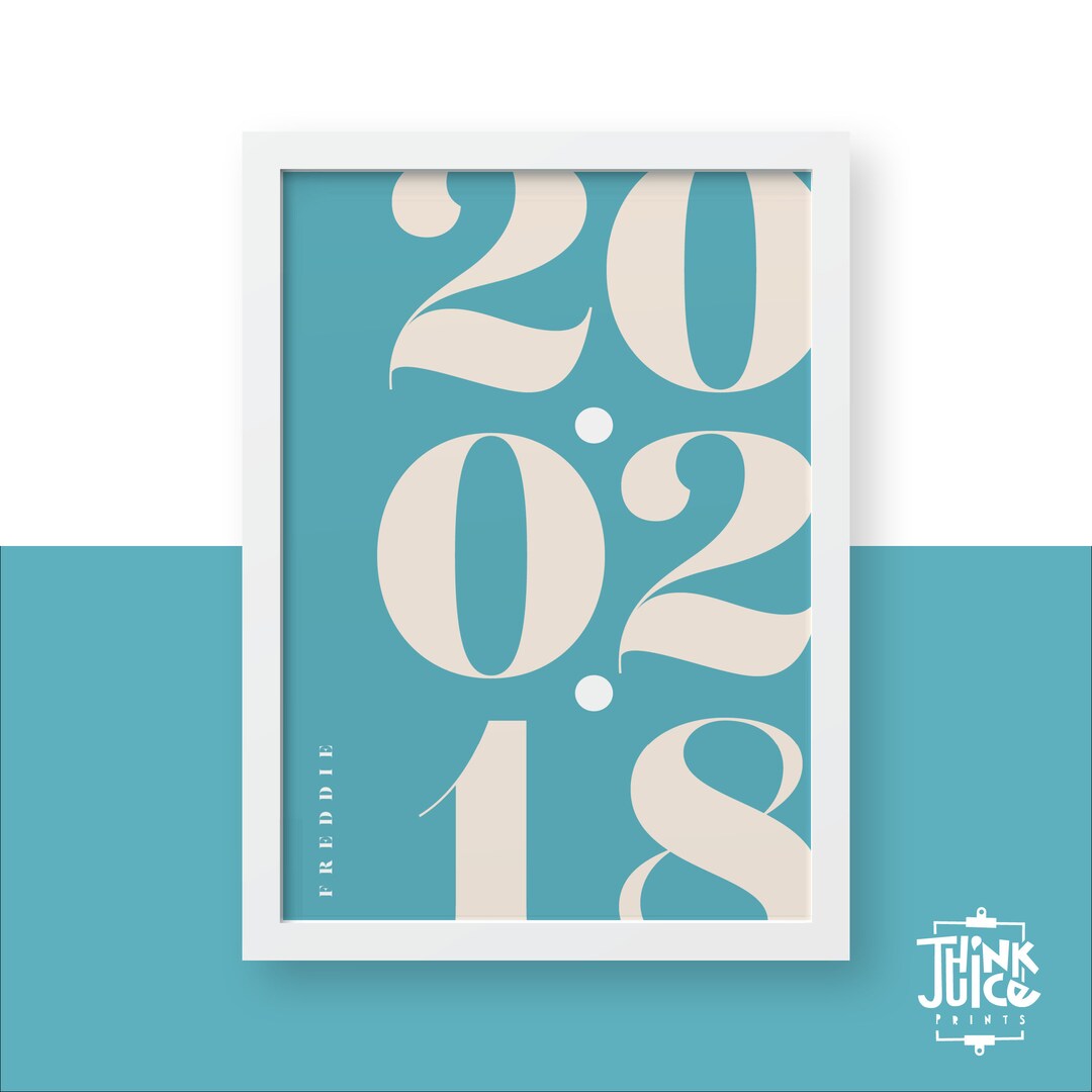 Personalised Date Print Custom Made Special Date Gift - Etsy