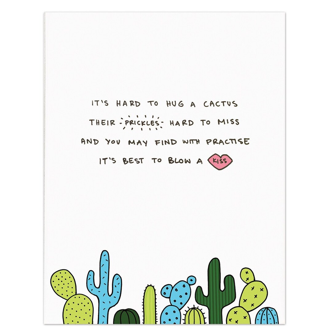 A4 Original Cactus Poem Wall Print Cactus Wall Art Cactus - Etsy