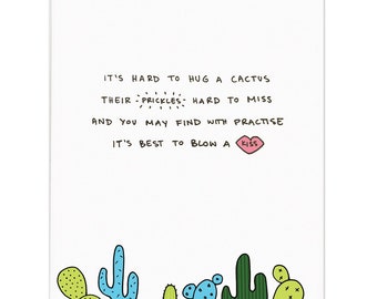 Cactus Poem Print - Etsy