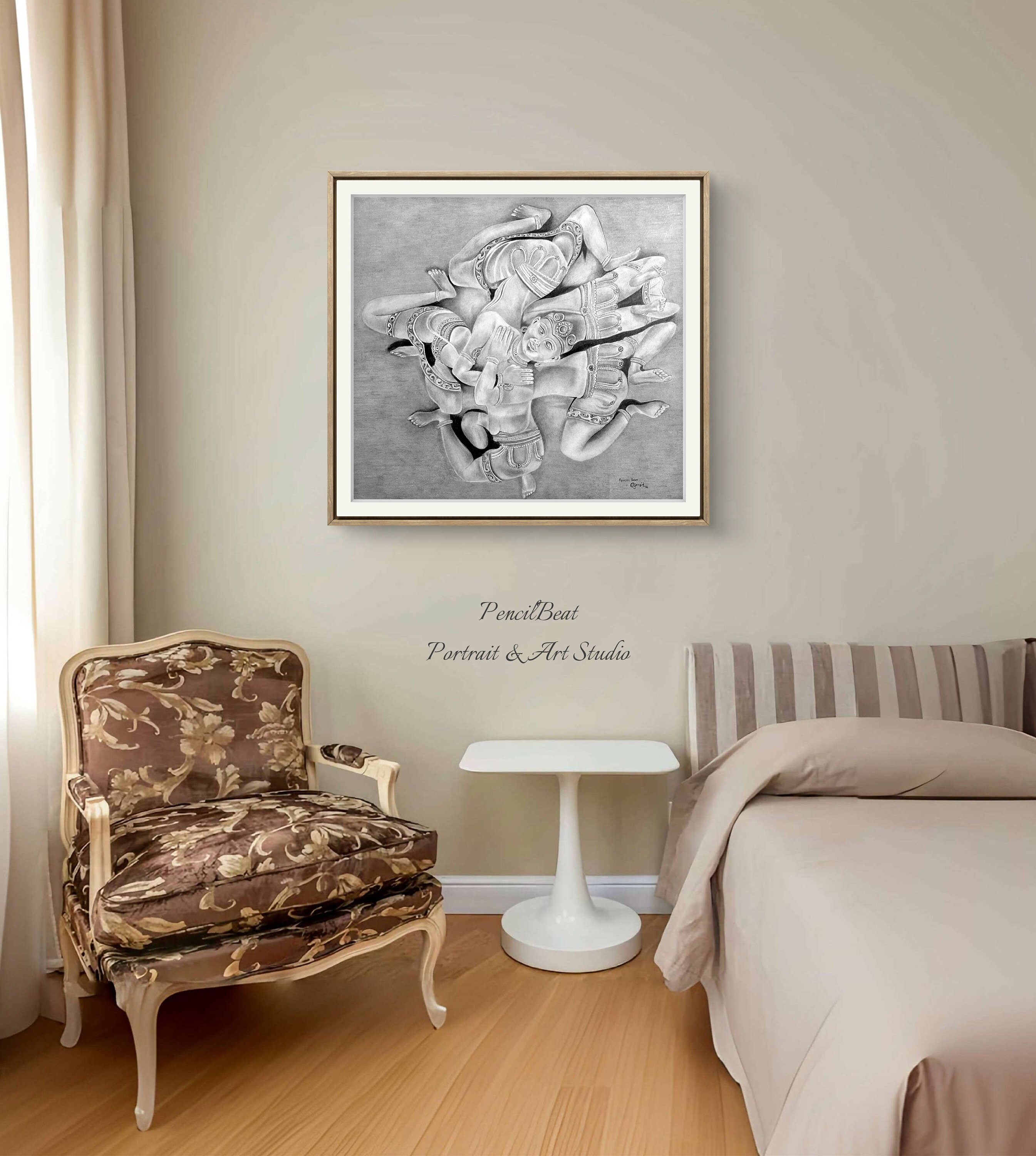 Unique Art of Krishna/ Original Lord Krishna/ One Face Five Bodies ...