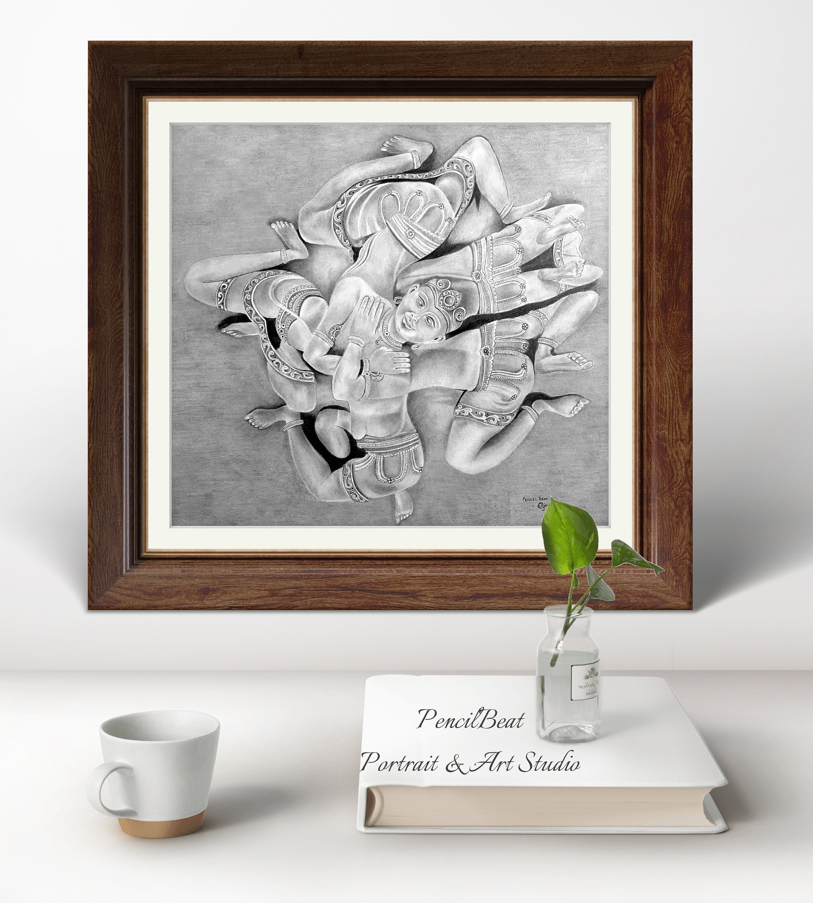 Unique Art of Krishna/ Original Lord Krishna/ One Face Five Bodies ...