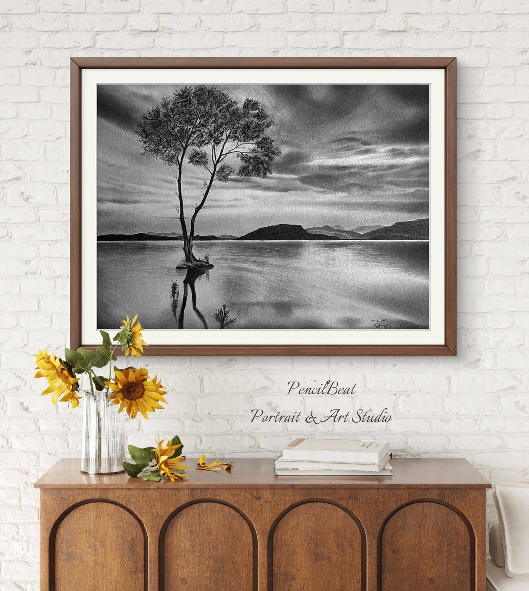 Wanaka Tree Iconic Lake Tree Photographic Drawing Nature Peaceful Days ...