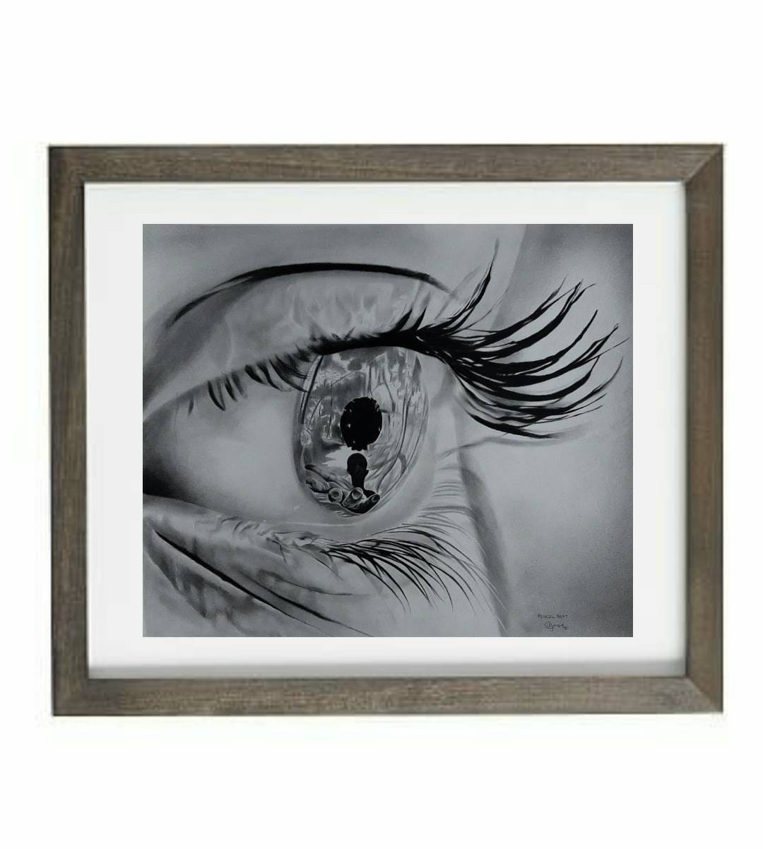 Realistic Crying Eye Drawing