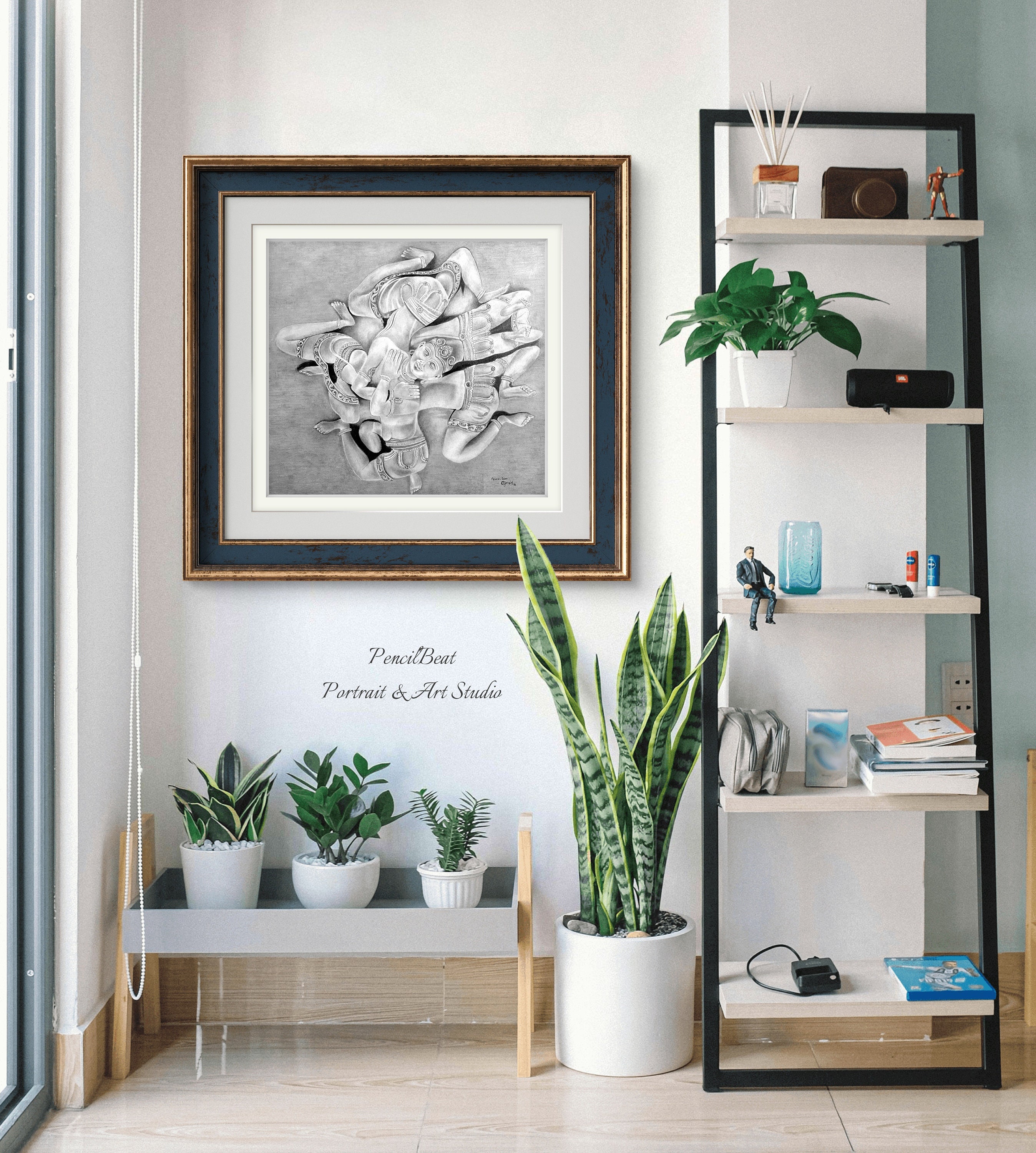 Unique Art of Krishna/ Original Lord Krishna/ One Face Five Bodies ...