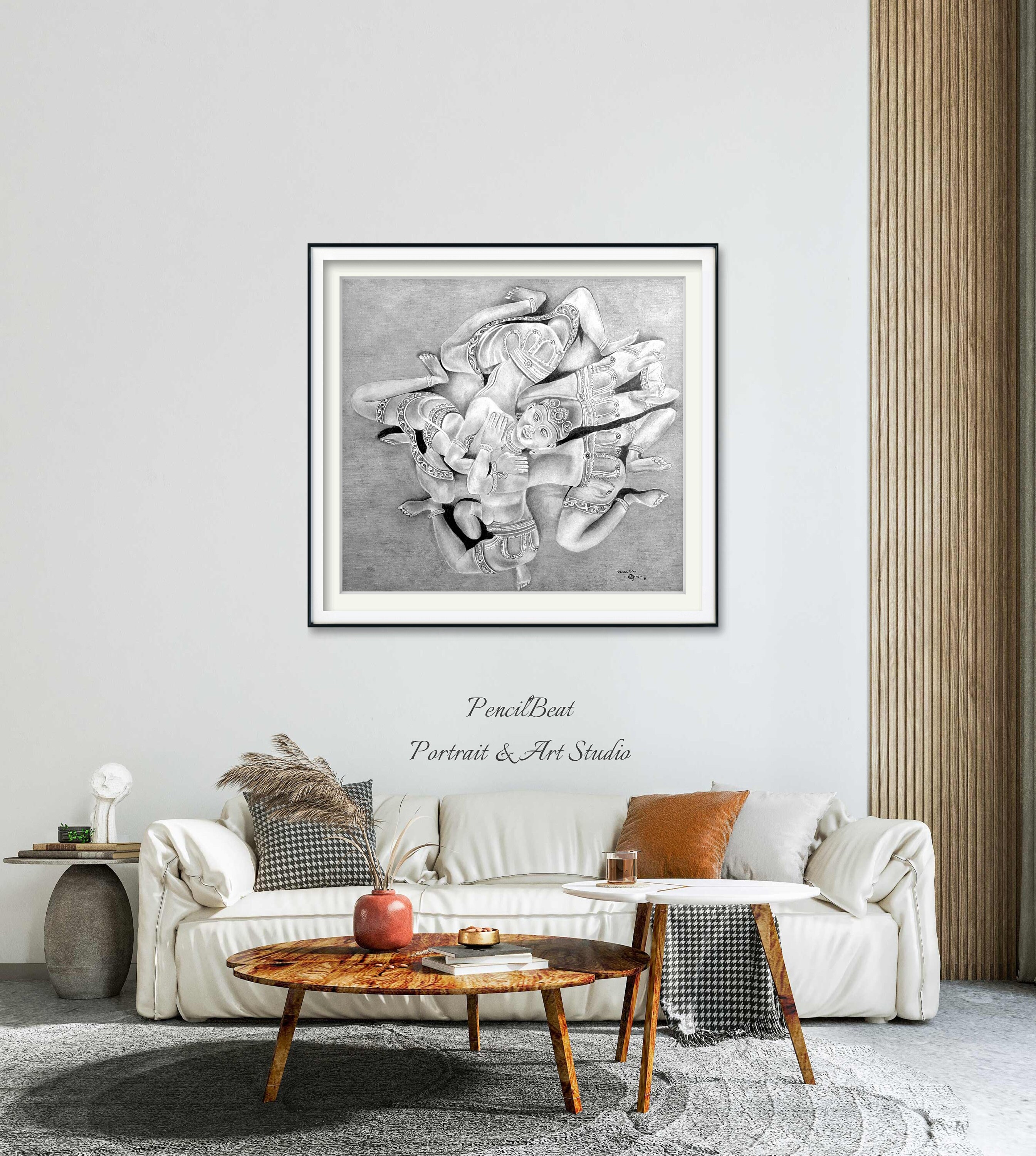 Unique Art of Krishna/ Original Lord Krishna/ One Face Five Bodies ...