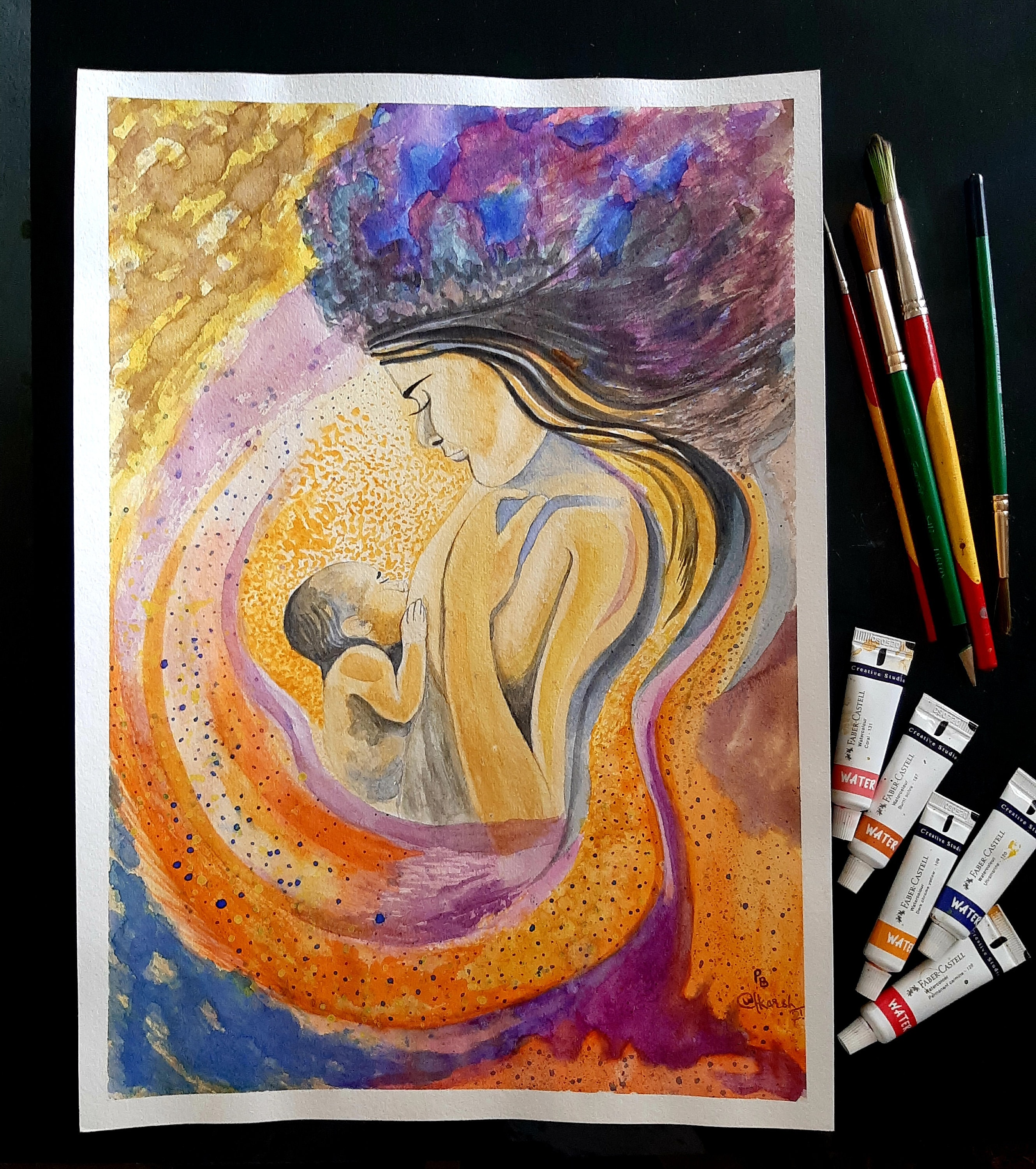 Mother And Child Paintings Modern Art