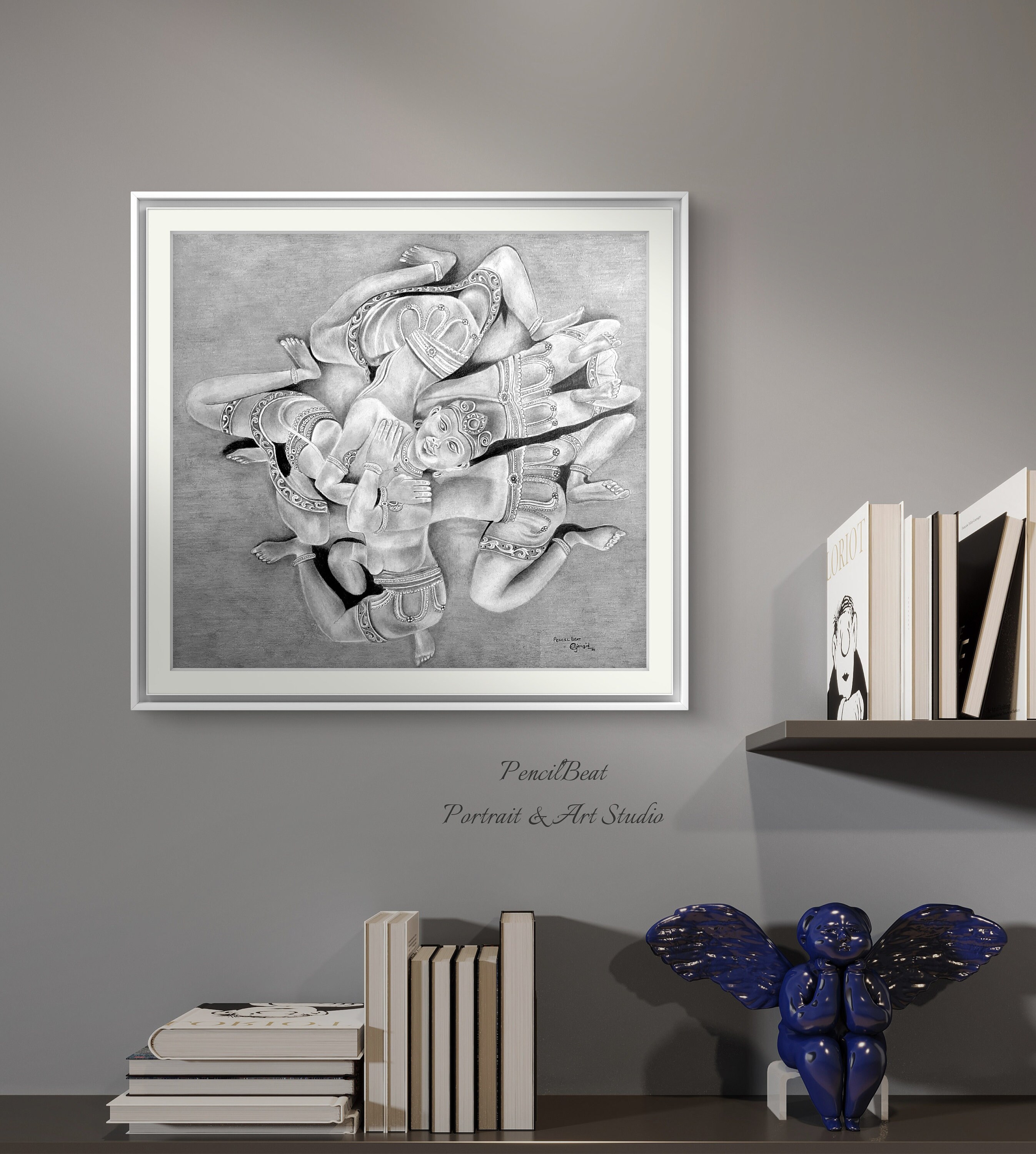 Unique Art of Krishna/ Original Lord Krishna/ One Face Five Bodies ...