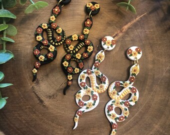 Clay Snake Earrings - Etsy