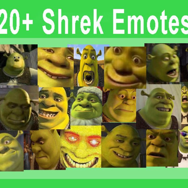 Shrek Twitch Emotes - Etsy
