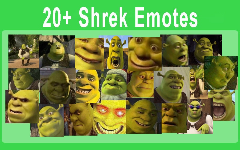Shrek Meme Emotes Twitch Emotes Discord Emotes Shrek Pack 2 Drawing ...