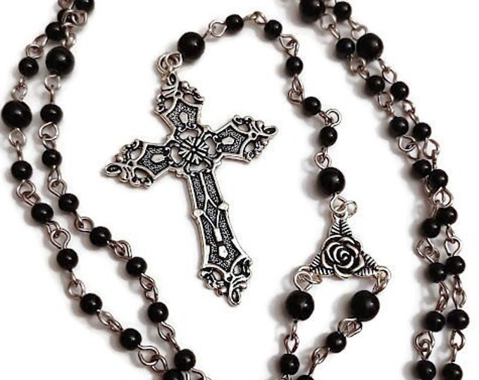 Limited Edition Rosary Bone Necklace Cruelty Free Dark Victorian Spooky ...