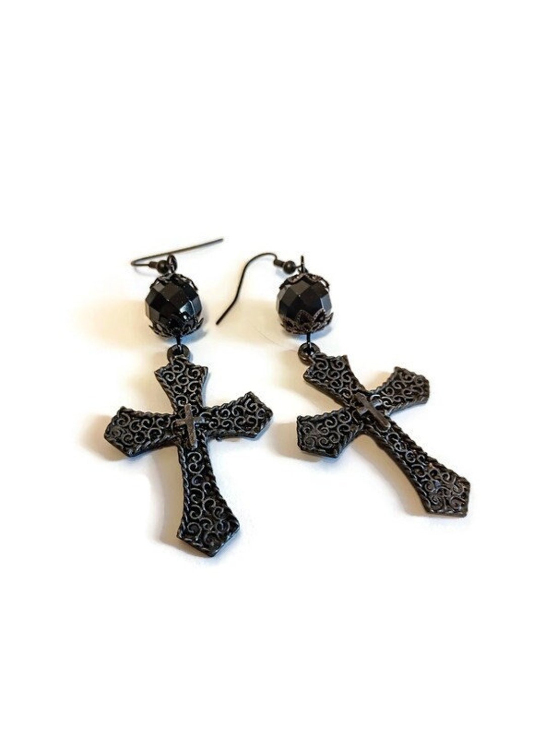 PITY PIETY Trad Goth Victorian Gothic in Black and Pewter Gunmetal With ...