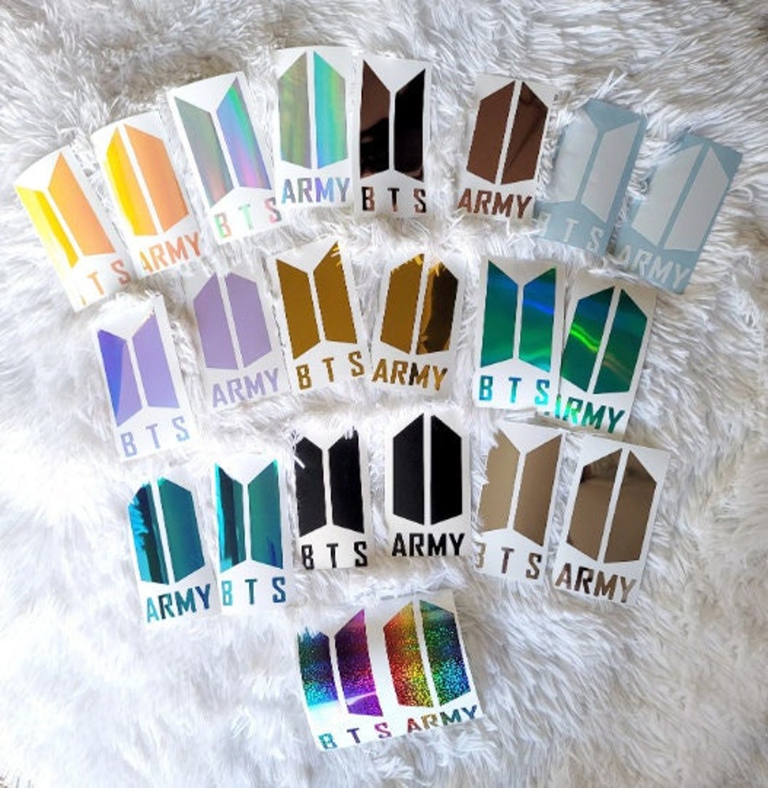 BTS and ARMY Logo only butter inspired Shield Decal Vinyl - Etsy Schweiz