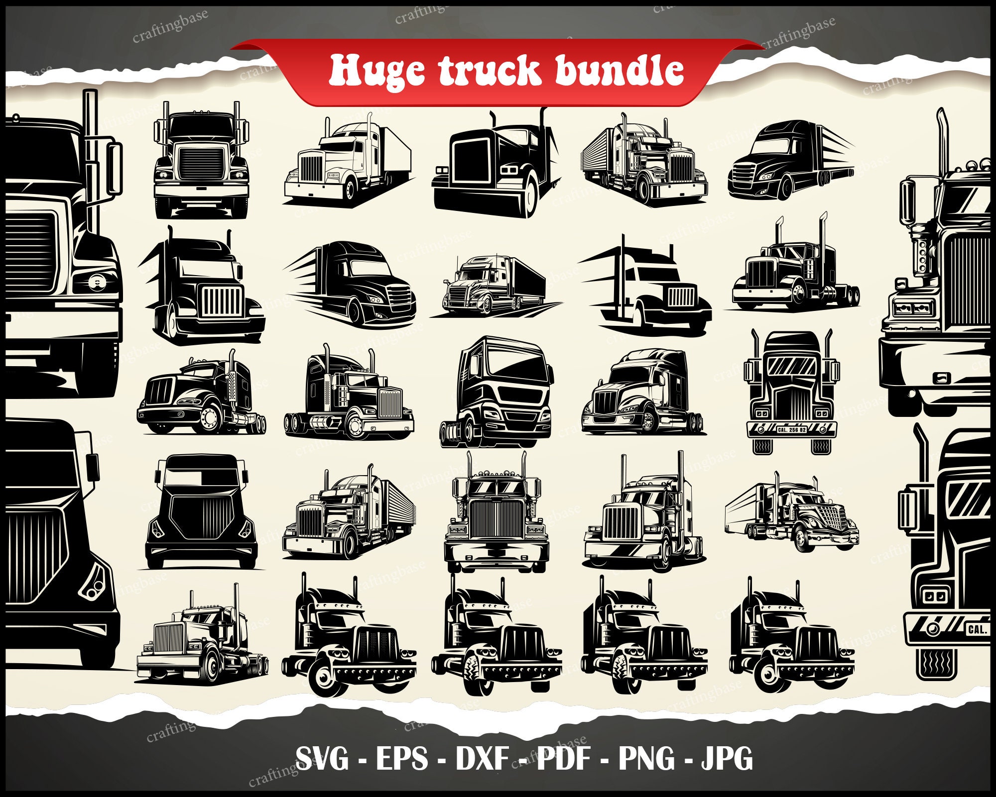 Truck Svg, Semi Truck Svg, Truck Driver Svg, Truck Clipart, Trucker Svg ...
