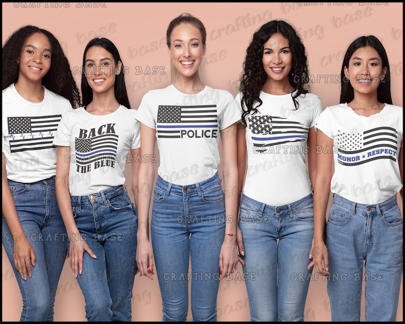 Thin Blue Line Svg Bundle, Police Svg, Distressed Flag, Wife Svg, Badge ...