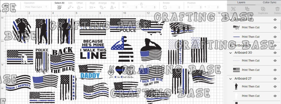 Thin Blue Line Svg Bundle, Police Svg, Distressed Flag, Wife Svg, Badge ...