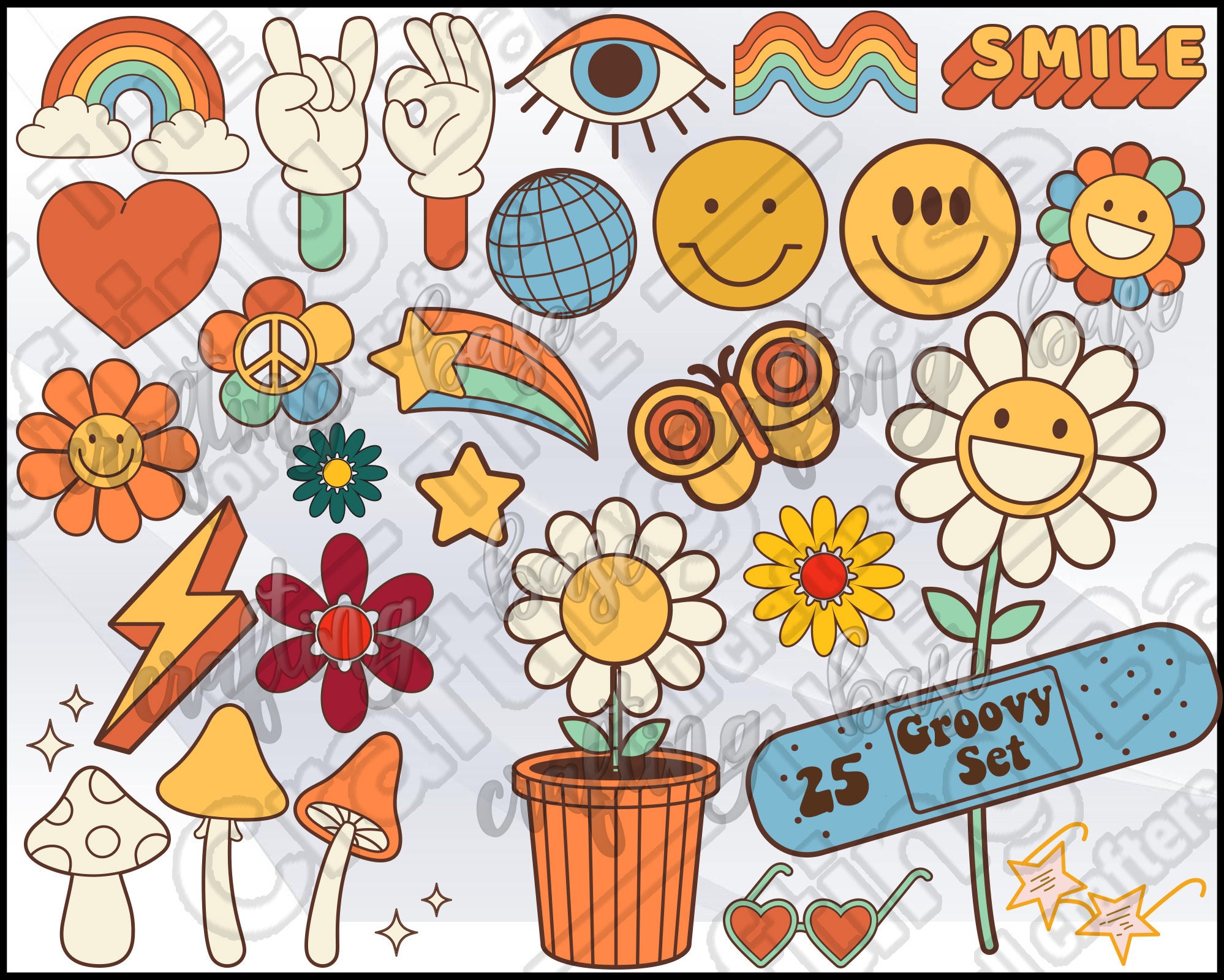 Boho Svg Bundle, Hippie Svg Bundle, Boho Svg, Boho Rainbow Svg, Boho ...