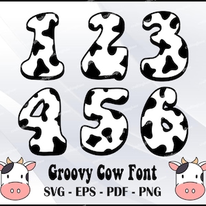 Cow Font Png, Svg, Cow Skin Font, Cow Pattern Font, Cow Letters and ...