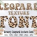 Leopard Texture Font Animal Font Safari Font Leopard Print Font Leopard ...