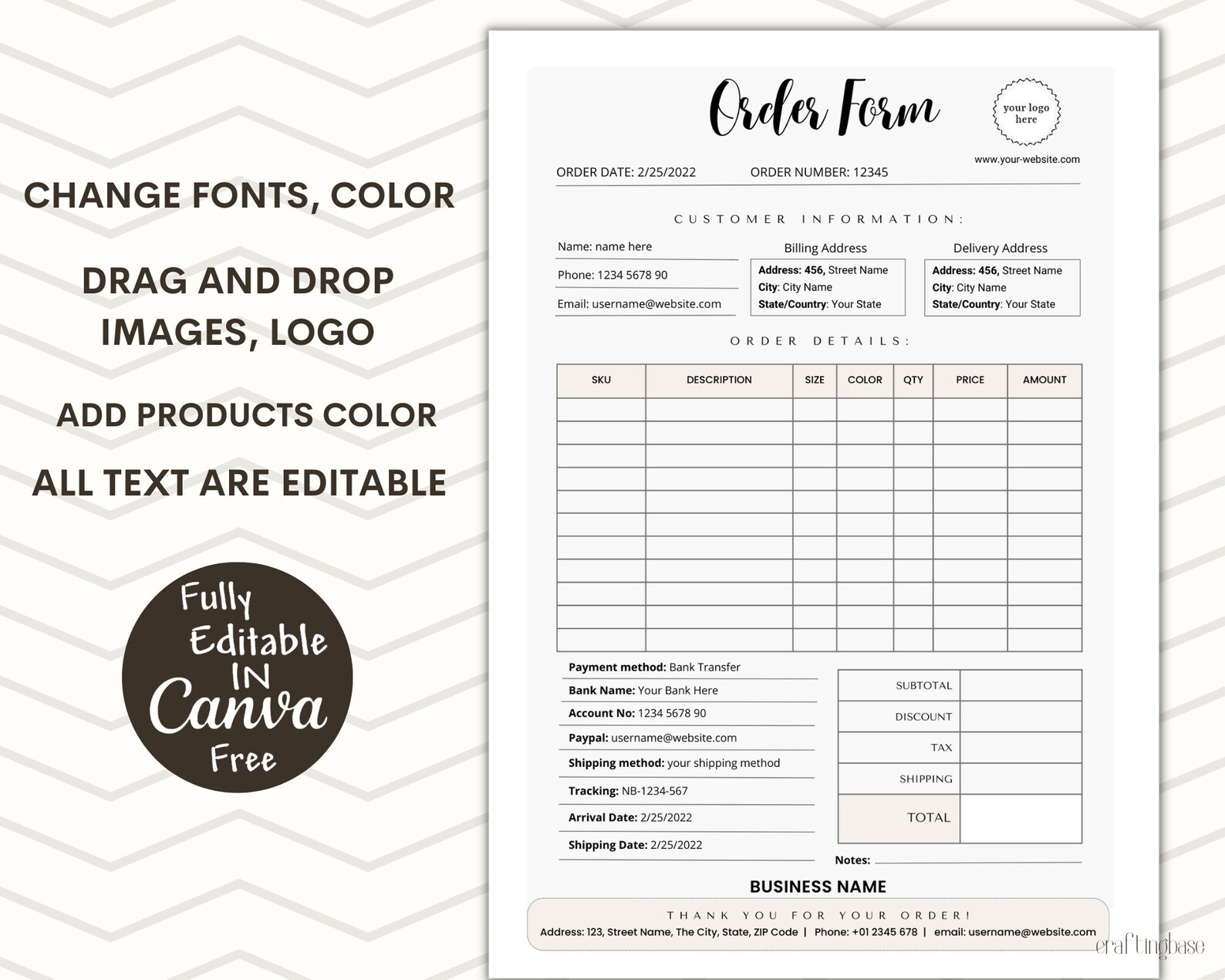 Editable Line Sheet Template, Line Sheet for Wholesale, Product Sales ...